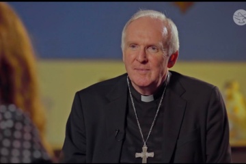 Bishop Brendan in conversation with Fr Michael Liston - Limerick Diocese